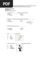 Year 3 English Exam Paper 2021/2022 | PDF