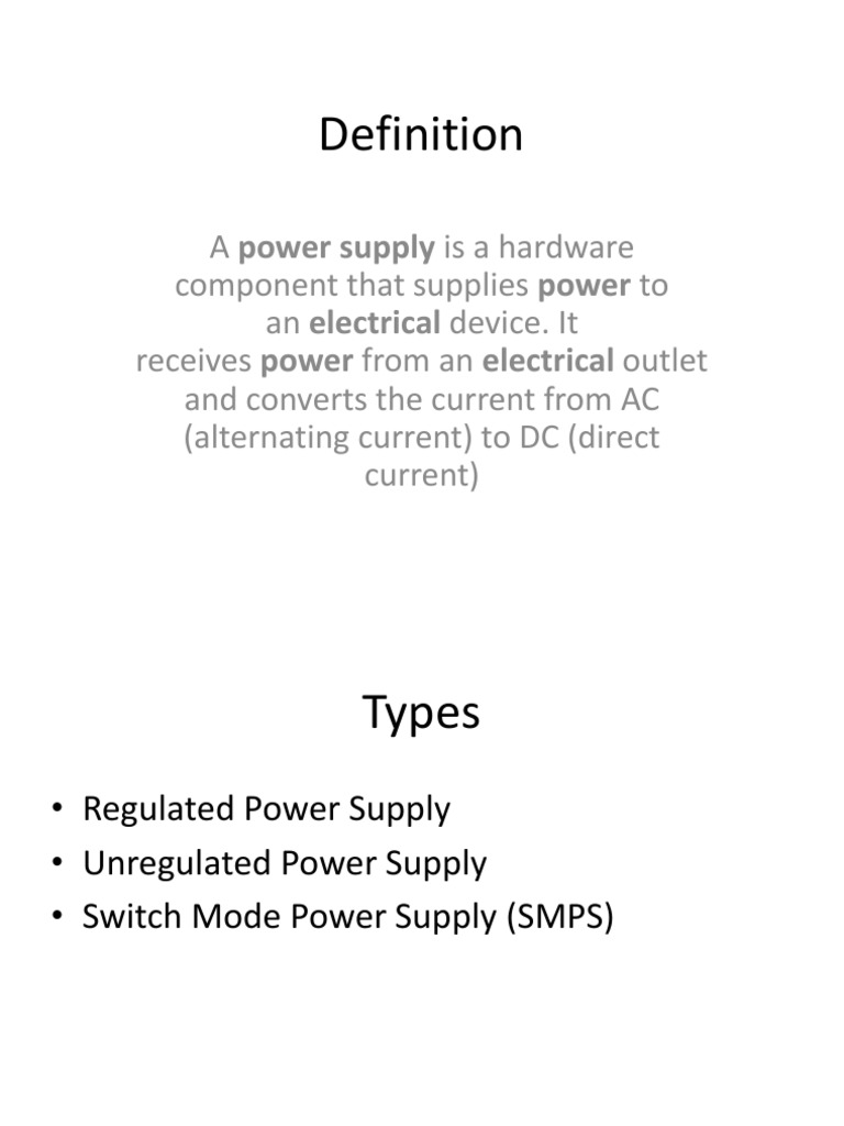 Power Supply | PDF | Rectifier | Power Supply