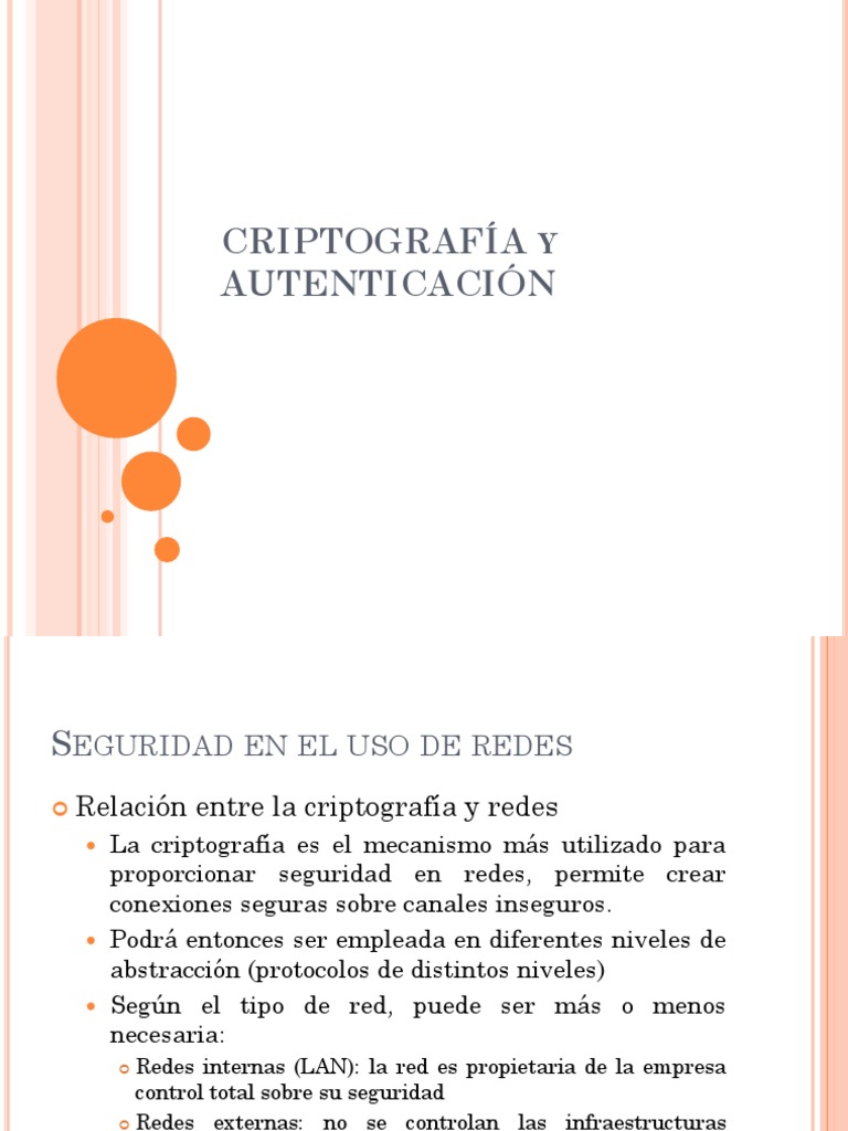Encriptacion y Autenticacion | PDF | Clave (criptografía) | Criptografía de clave pública