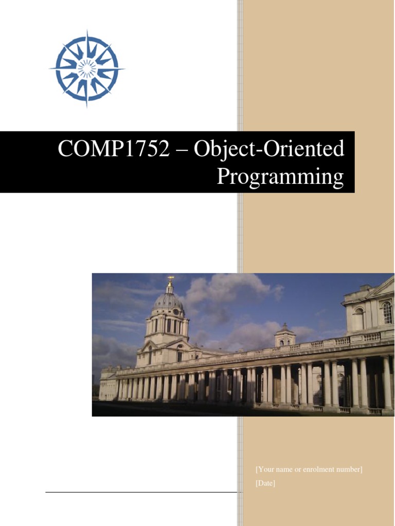 Coursework Report Template COMP1752 - 1819 2 | PDF | Object Oriented ...