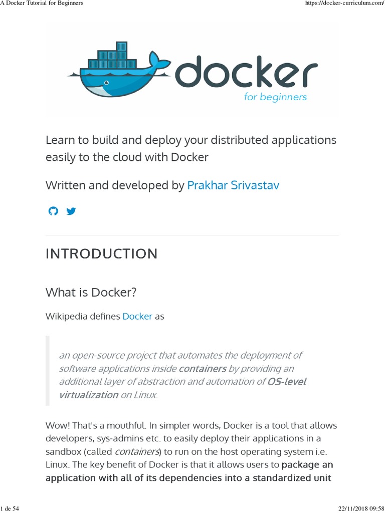 A Docker Tutorial For Beginners | PDF | Virtual Machine | Operating System