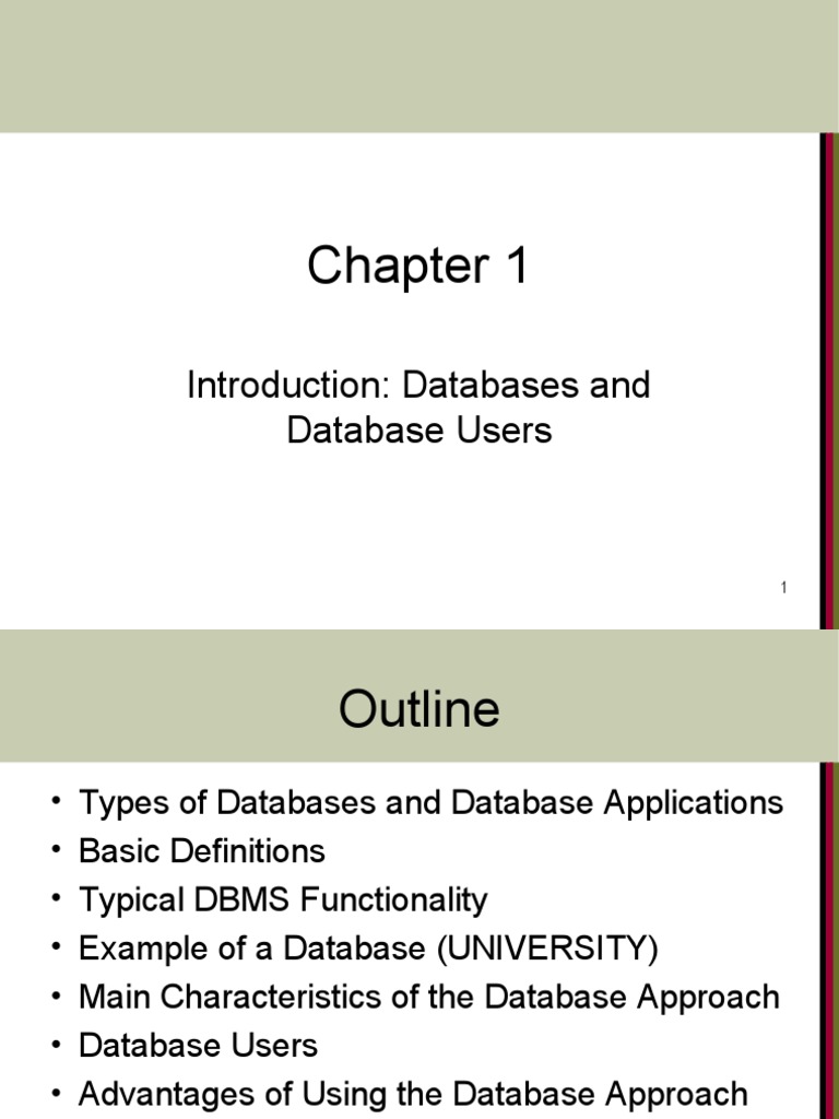 Introduction: Databases and Database Users | PDF | Databases | Data Model
