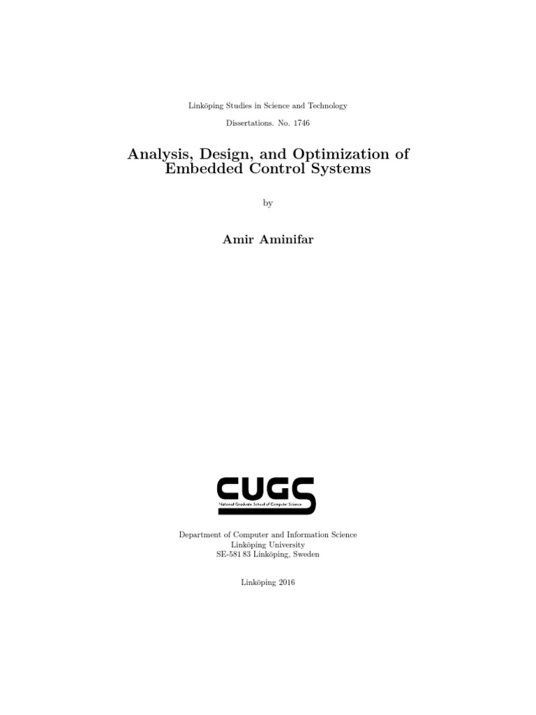 Embedded Control Systems Design | PDF | Real Time Computing ...