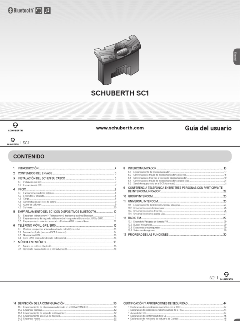 UsersGuide SC1 v1.1 Es 180105 | PDF | Bluetooth | Smartphone