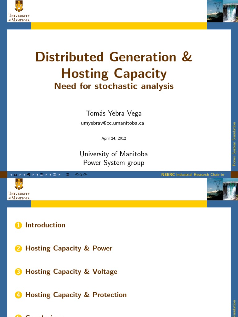 Distributed Generation & Hosting Capacity: Need For Stochastic Analysis ...