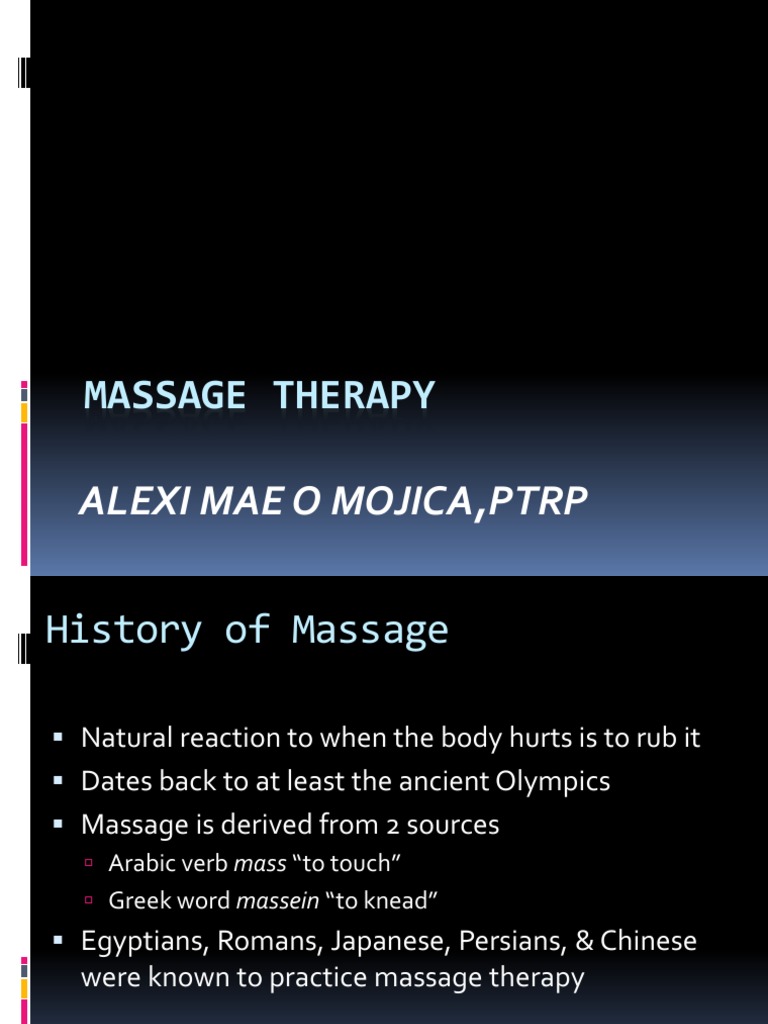 Massage Therapy | PDF | Massage | Stroke