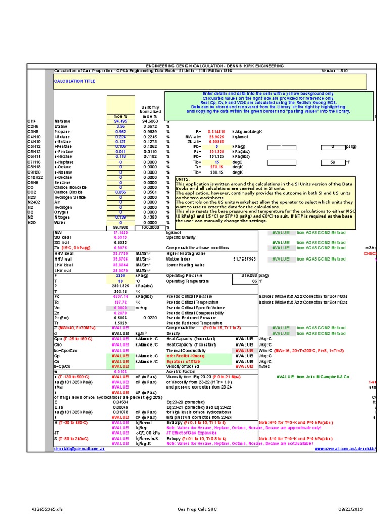 Compressor Performance Calculator | PDF | Oxygen | Applied And ...