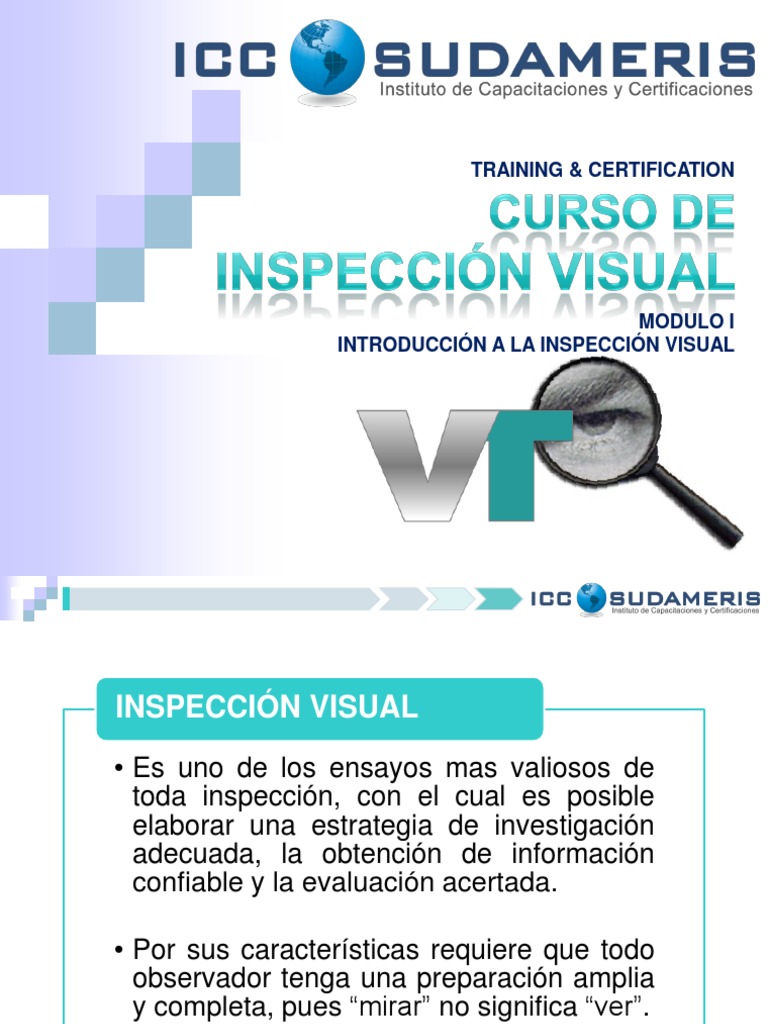 Inspeccion Visual Modulo 1 | PDF | Ligero | Ojo humano