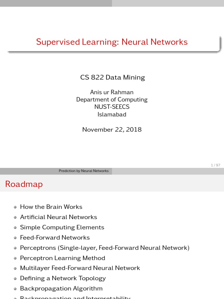 Supervised Learning with Neural Networks | PDF | Neuron | Artificial Neural Network
