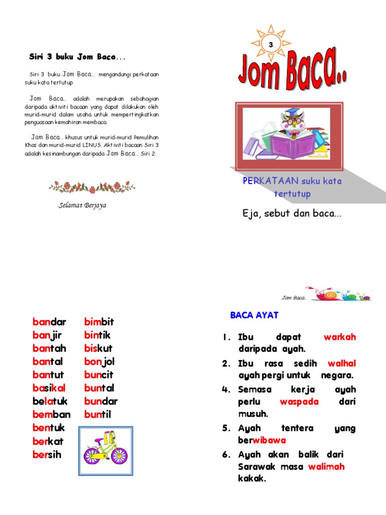 Modul Bacaan Jom Baca Siri 3 PDF | PDF