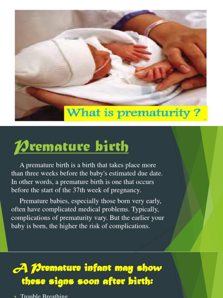Prematurity and Postmaturity | PDF | Preterm Birth | Childbirth