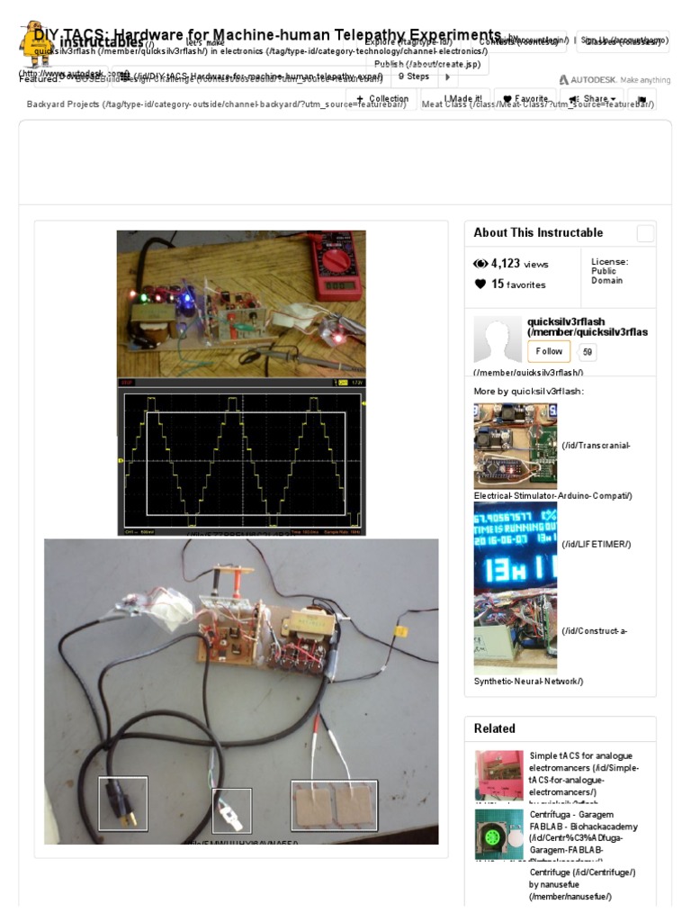 DIY TACS - Hardware For Machine-Human Telepathy Experiments - 9 Steps ...