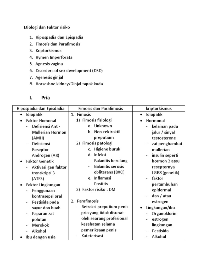Etiologi Dan Faktor Risiko Minggu 1 Blok 3.1 | PDF