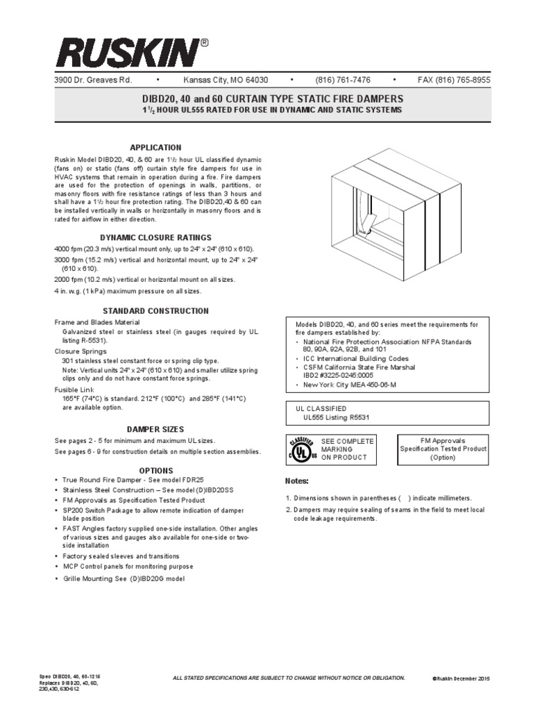 Ruskin Fire Damper Dibd2 Discount Shops | www.oceanproperty.co.th