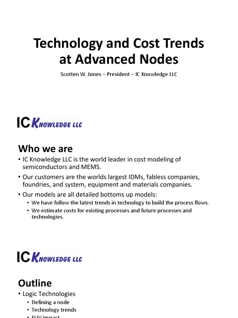 Technology and Cost Trends at Advanced Nodes - Revised | PDF | Flash ...