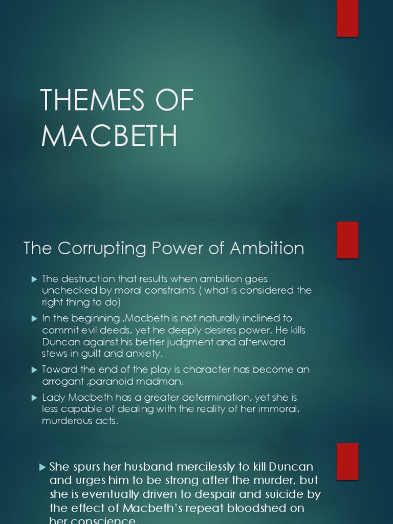 Themes of Macbeth | PDF | Macbeth | Psychology