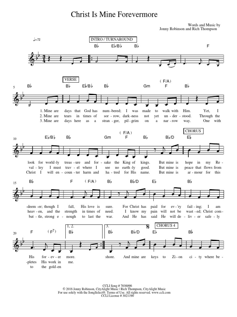 Christ Is Mine Forevermore-2 | PDF | Leisure