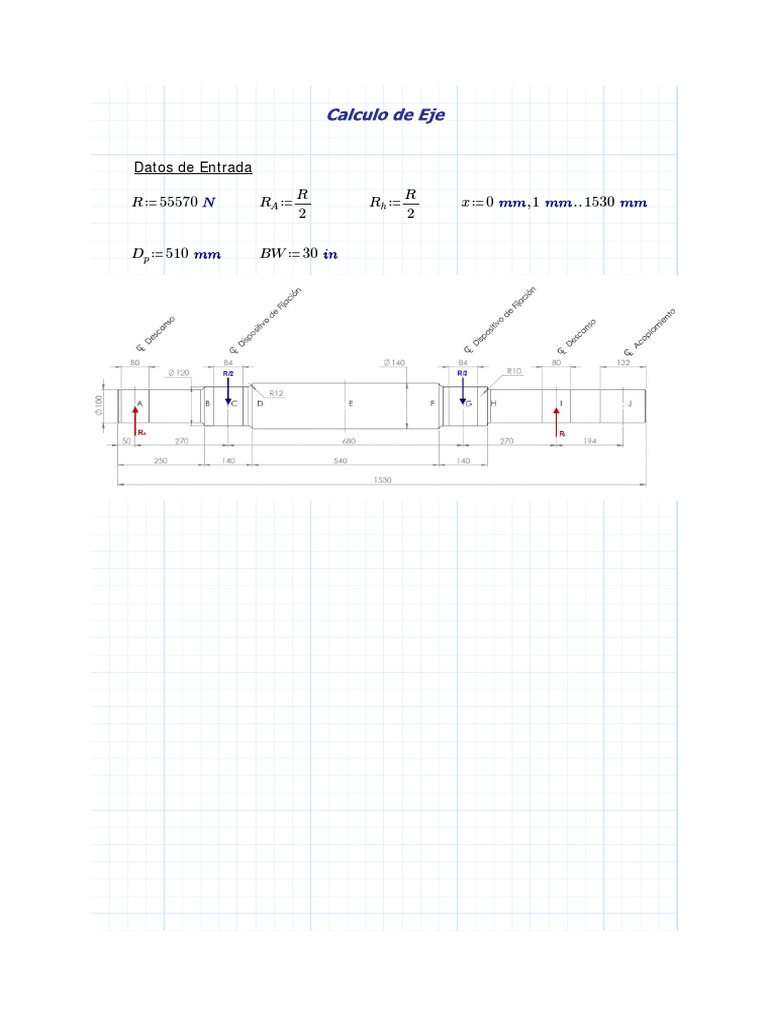 Calculo de Eje | PDF | Ingeniero civil | Ingeniería estructural