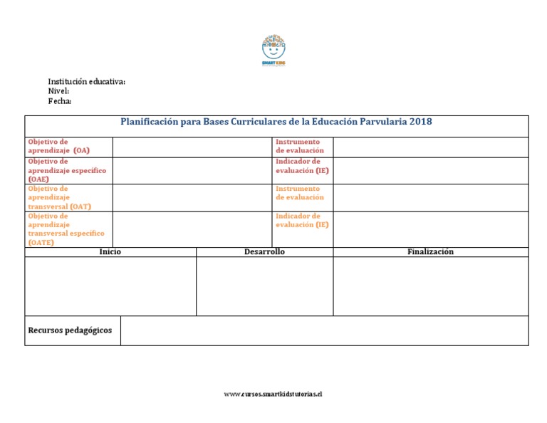 Matriz Planificación - BCEP 2018 | PDF