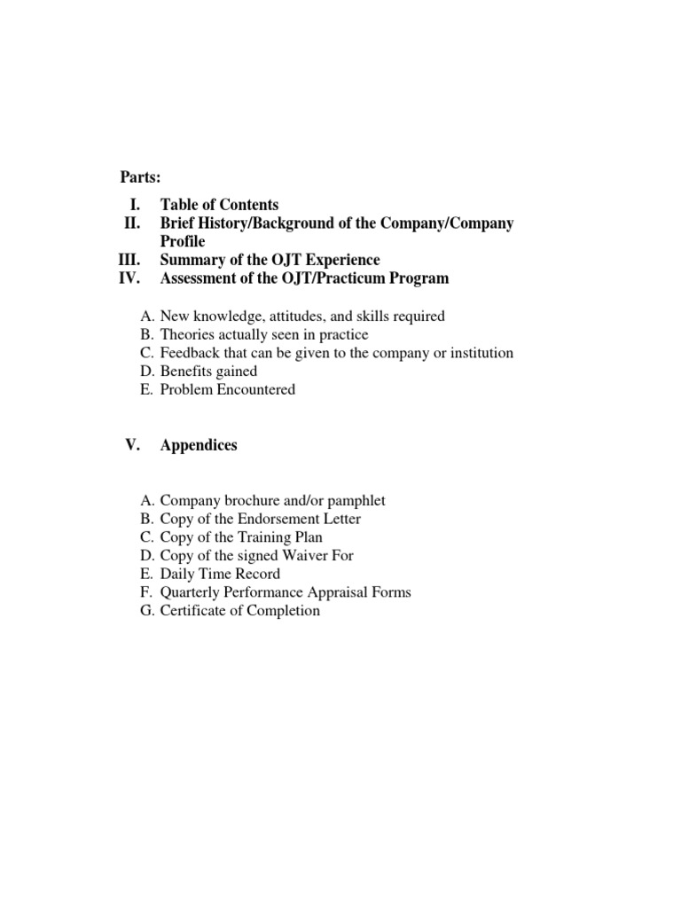 (OJT) Contents (Update) | PDF | Computing And Information Technology | Transport