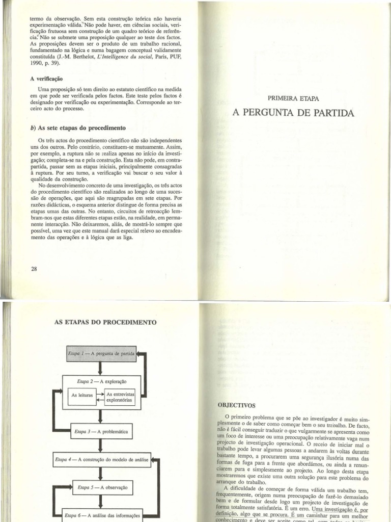 TEXTO 1 A Pergunta de Partida.pdf | Ciência | Teoria | Avaliação ...