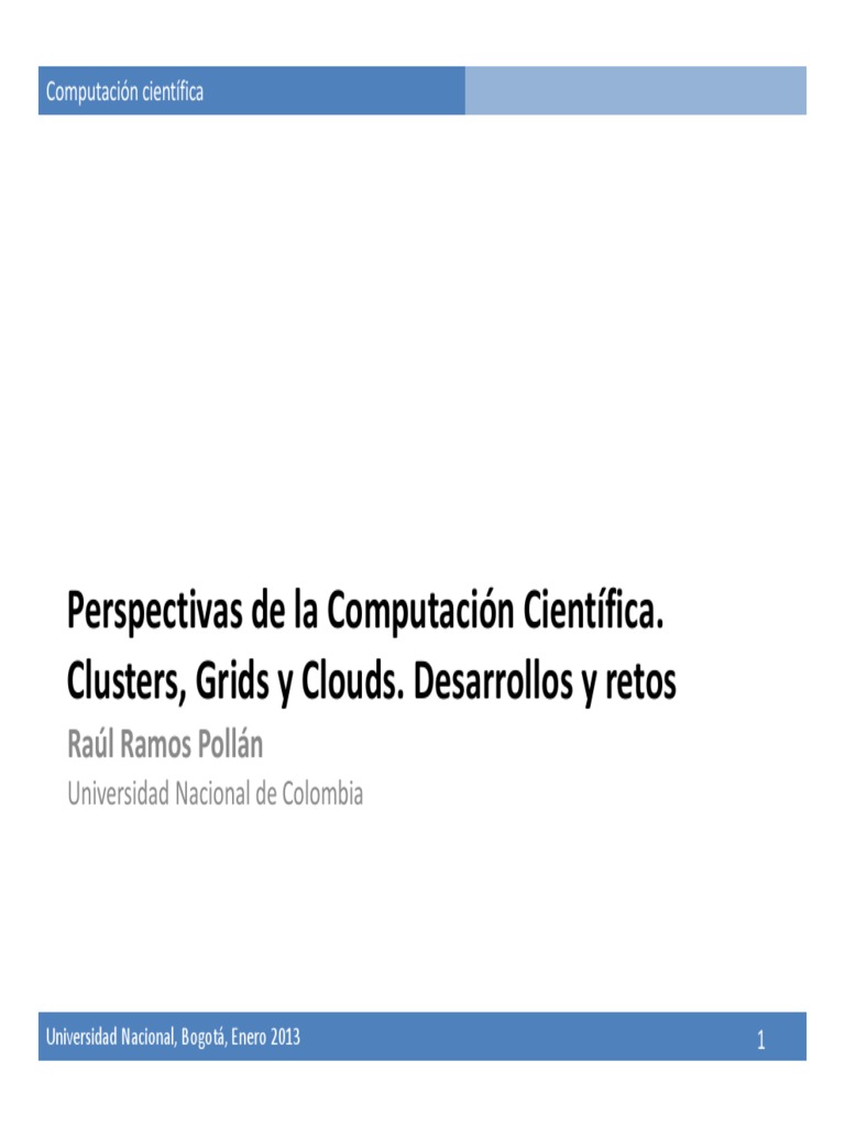 Computo Cientifico | PDF | Ciencia computacional | Computación distribuída Computo Cientifico | PDF | Ciencia computacional | Computación distribuída