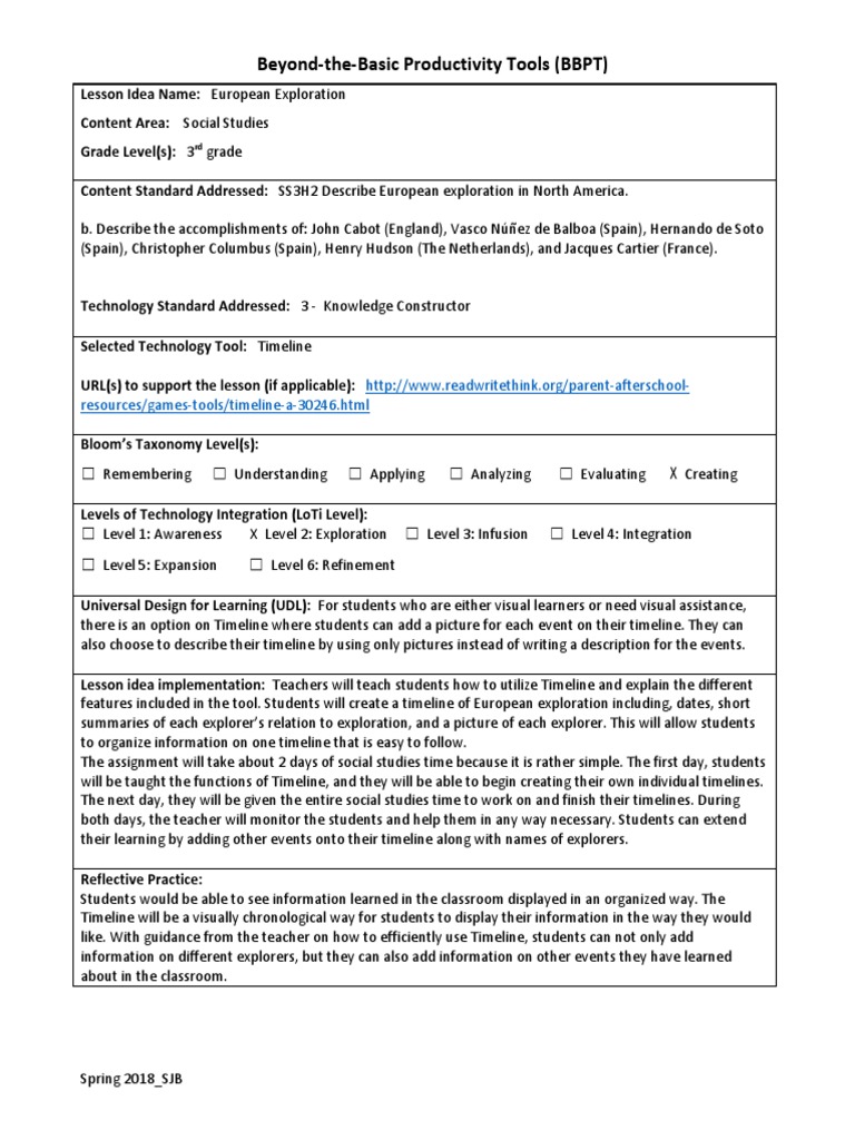BBPT Lesson Idea Template | PDF | Applied Psychology | Behaviorism