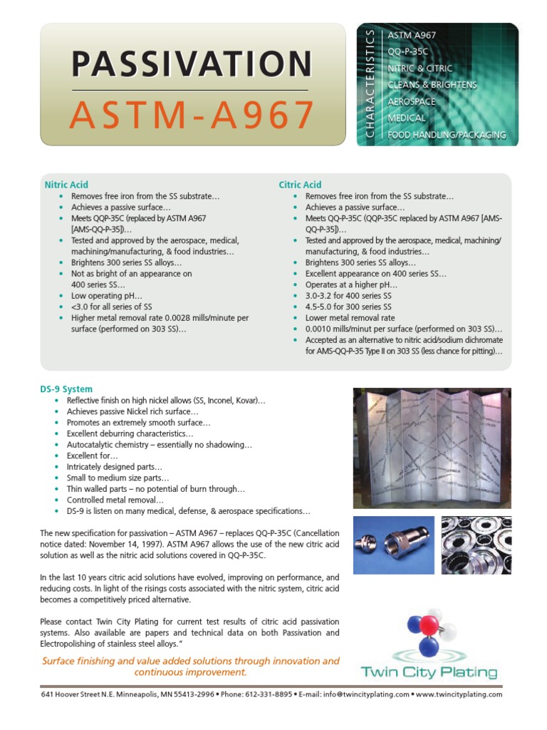 Astm A967 | PDF | Building Materials | Metals