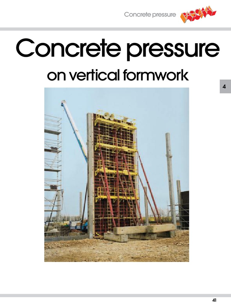 Concrete Pressure On Vertical Formwork PDF | PDF