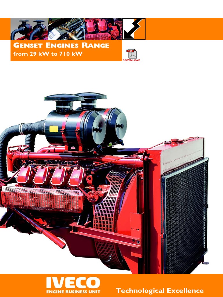 Iveco Aifo Genset Engine Specifications | PDF | Diesel Engine | Engines