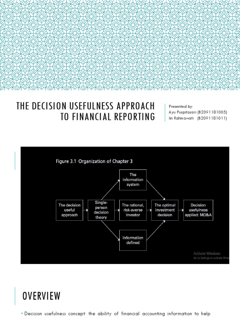 Decision Usefulness in Financial Reporting | PDF | Risk Aversion ...
