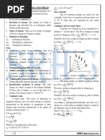 Class 12 Physics Chapter 1 Electric and Charges | PDF