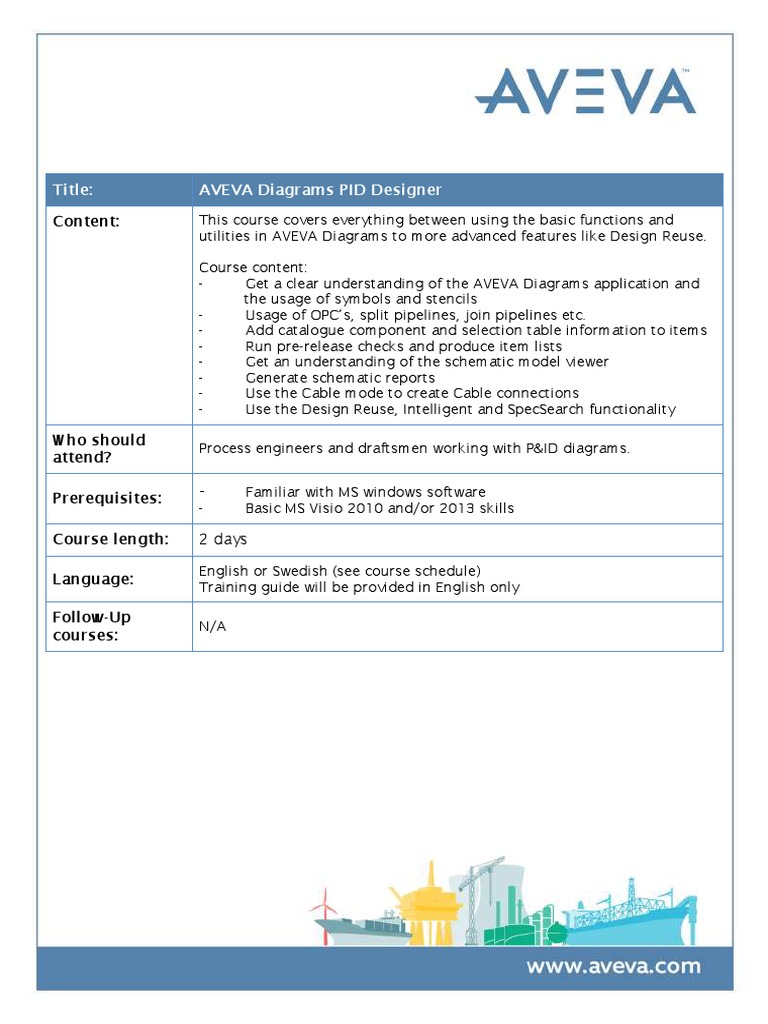 AVEVA Diagrams PID Designer | PDF