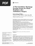 Pediatric PACU Discharge Guide | PDF | Anesthesia | Surgery