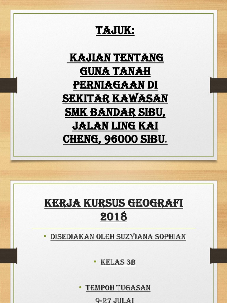 Kerja Kursus GEO 2018 | PDF