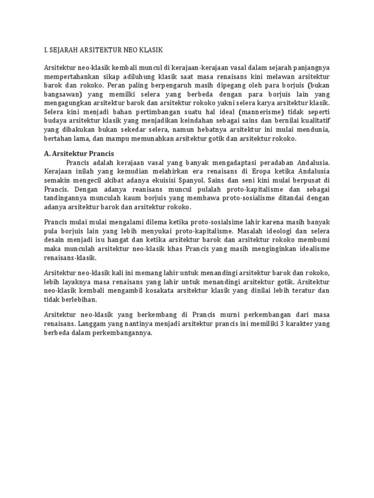 Neo Klasik Arsitektur Pdf