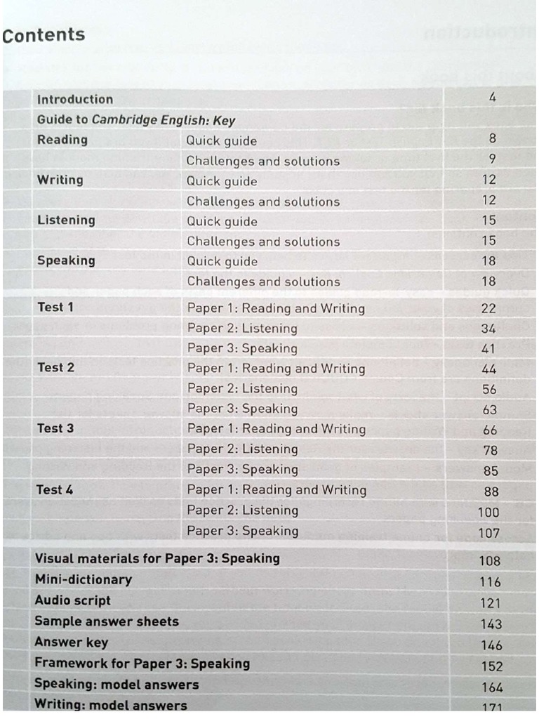 Key Four Practice Tests For Cambridge English: KET | PDF