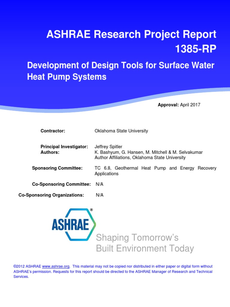 1385-RP Final Report PDF | PDF | Heat Transfer | Hvac