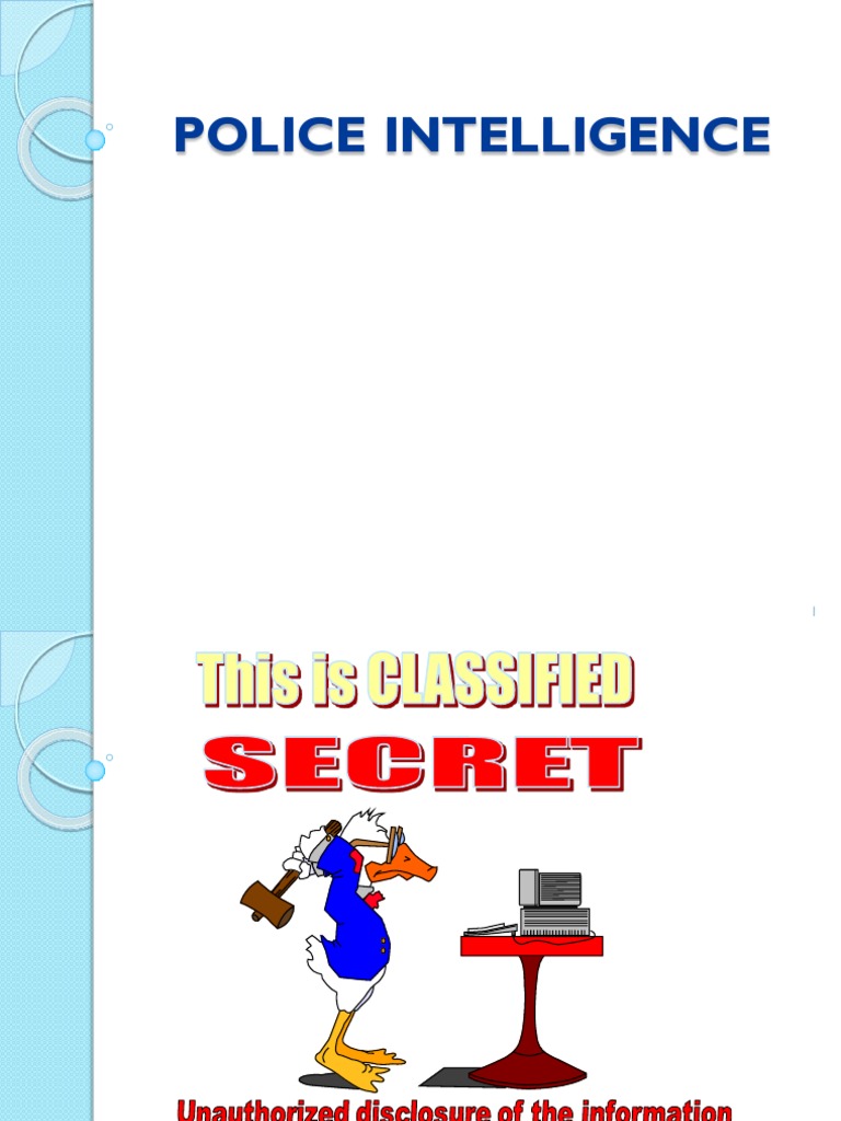 Police Intelligence PDF | PDF | Signals Intelligence | Espionage