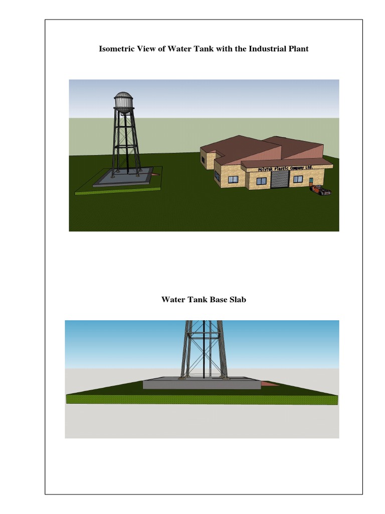 Isometric Views of Water Tank Design | PDF | Nature