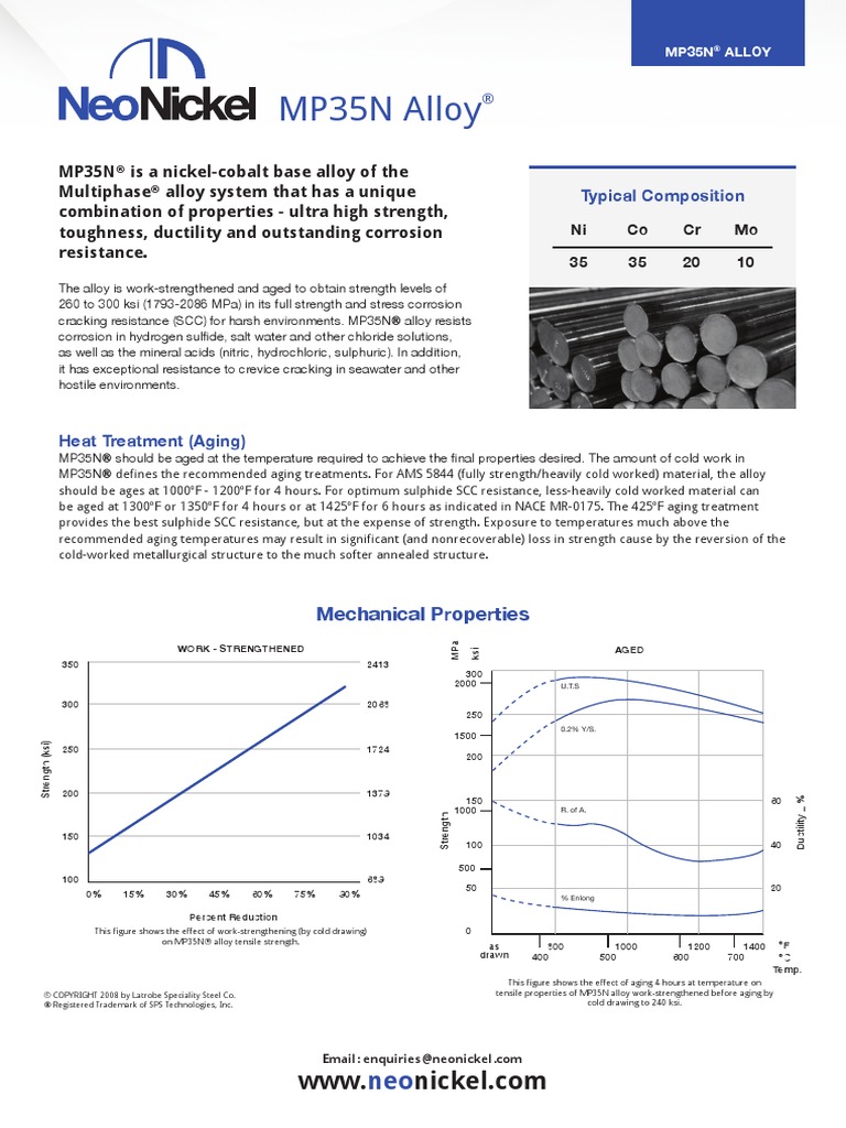 MP35N-Data-Sheet.pdf | Sulfide | Strength Of Materials