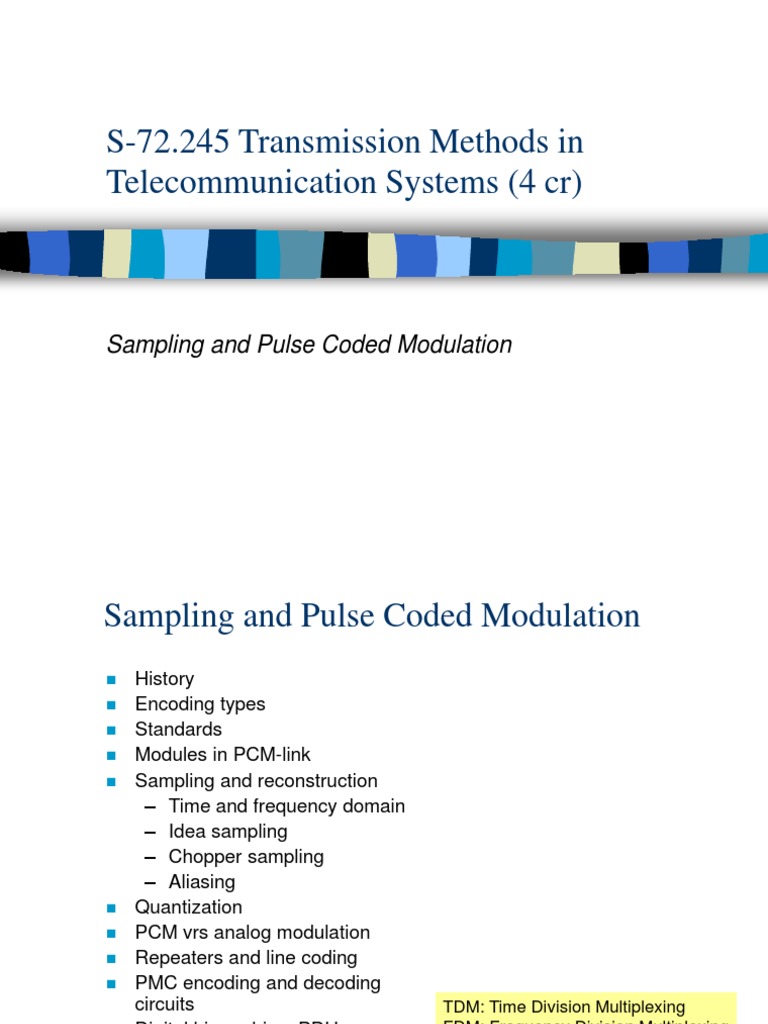 An In-Depth Look at Sampling and Pulse Code Modulation Techniques for ...