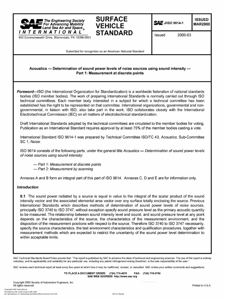 Iso 9614-1-1993 PDF | Download Free PDF | International Organization ...