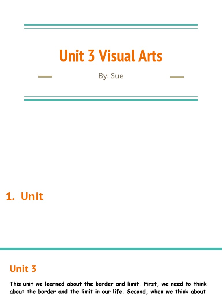 Nan Sue Sugantai - Summative Assessment Unit 3 Visual Arts | PDF | Epistemology | Psychological ...