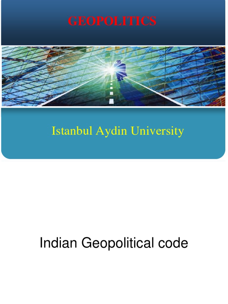 Indian Geopolitical Code | PDF | South Asia | Indian Subcontinent