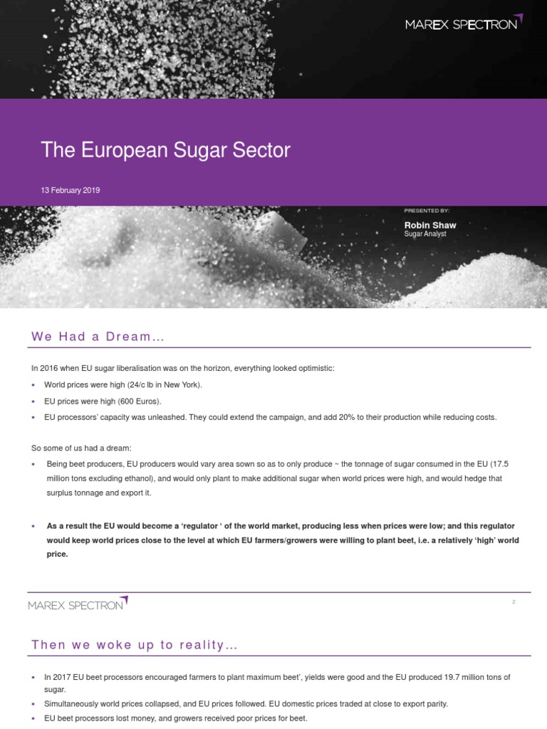 Session 8 (B) - The EU How Will It Impact The World Market Robin Shaw ...