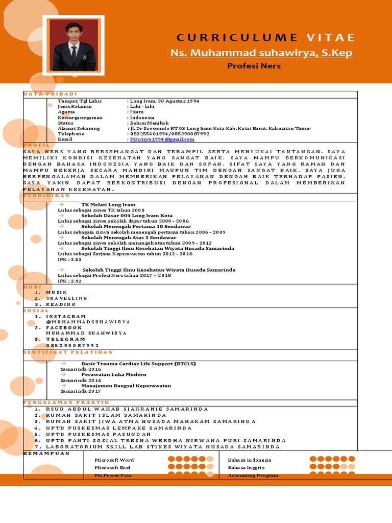 Contoh CV Sip 2 | PDF