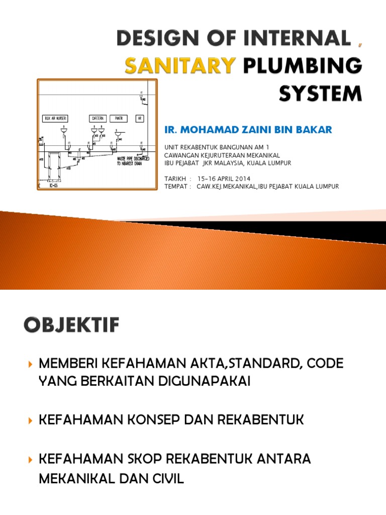 Design of Internal Sanitary Plumbing PDF | PDF