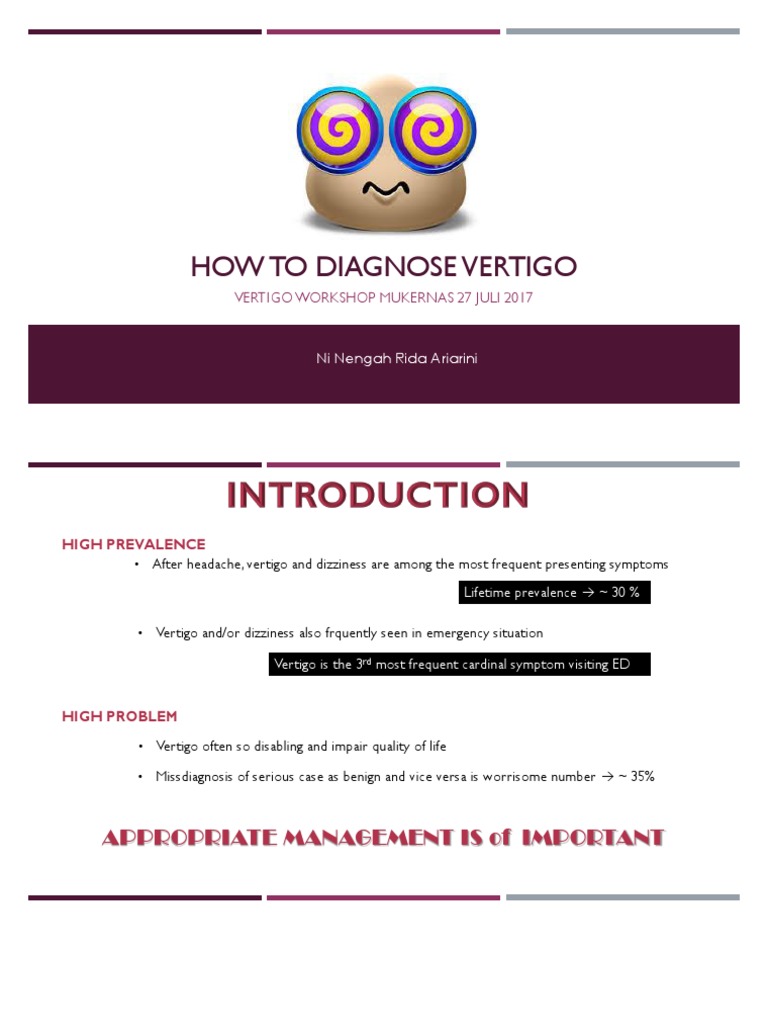 Diagnosing Vertigo: A Guide to Classifying the Etiology and Conducting ...