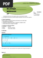 LKPD Bilangan Berpangkat Peer Teaching 1 | PDF